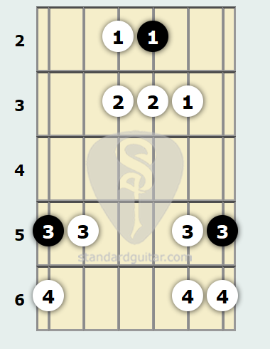 A Indian Scale | Standard Guitar